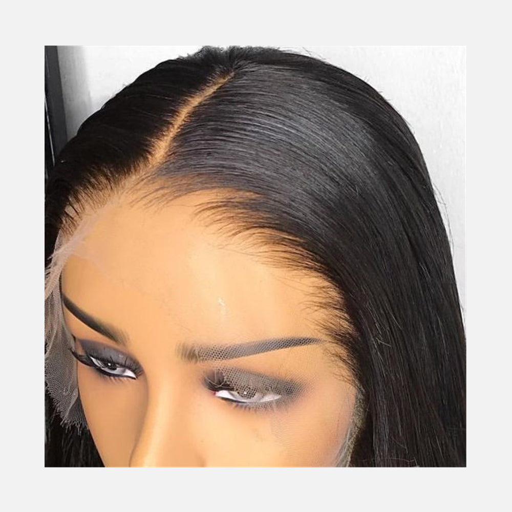 Human Hair Lace Front HD Transparent Lace Straight Wig – Prosp Hair Shop